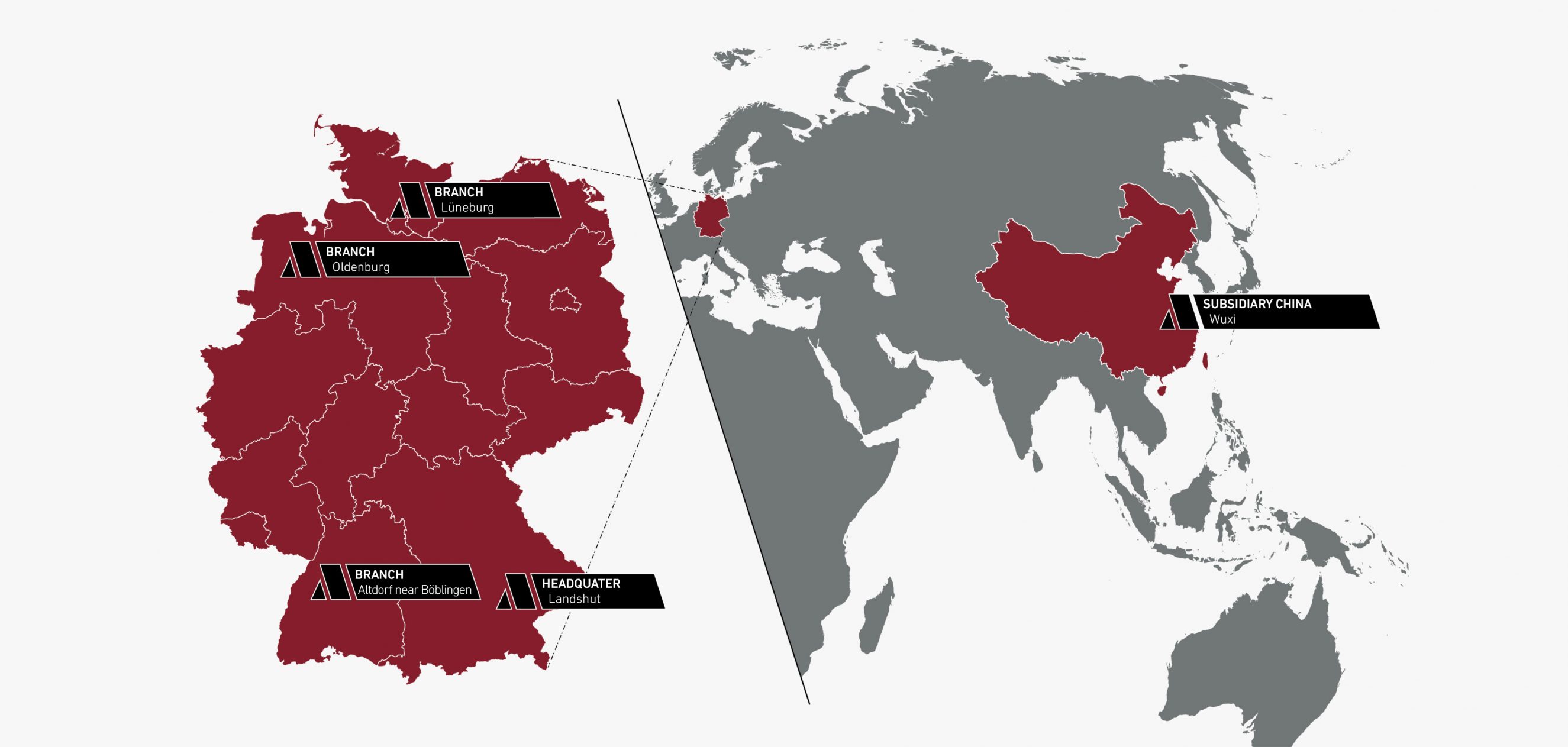 Our locations: here you can find us - ASIS GmbH